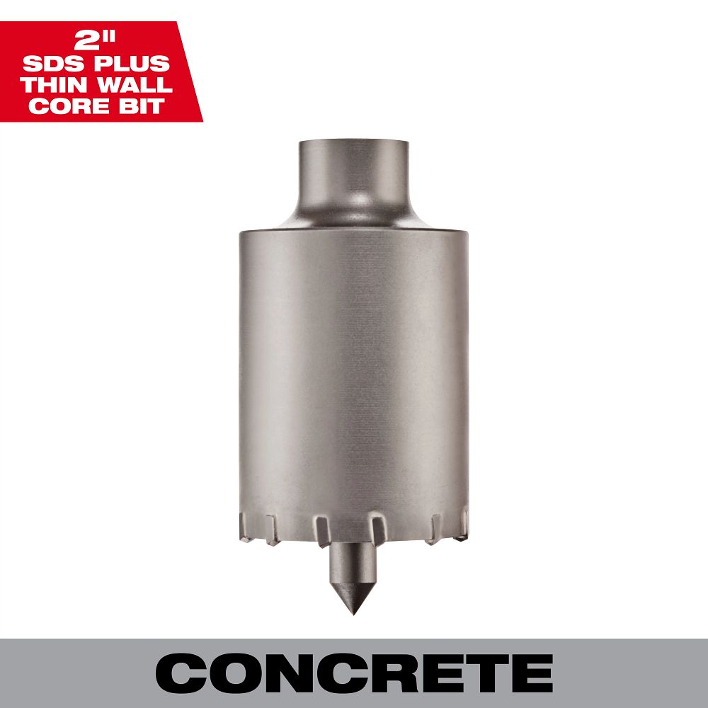 Milwaukee 2" SDS Plus Thin Wall Core Bit 48-20-5035 — The Power Tool Store