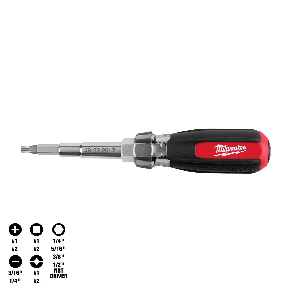 Milwaukee 13-IN-1 Magnetic Multi-Bit Screwdriver with ECX Bits 48-22-2 ...