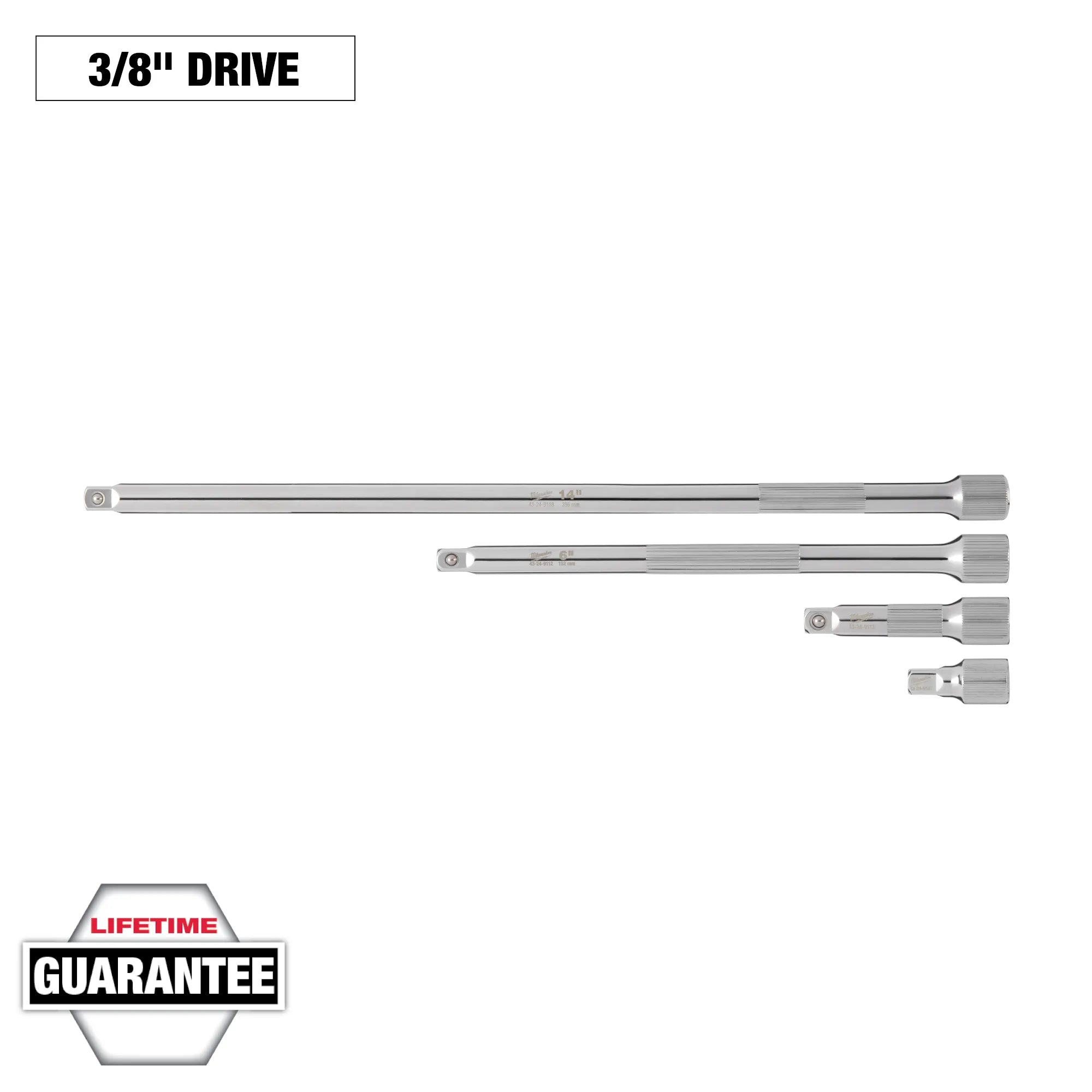 MILWAUKEE 4 PC. 3/8” Drive Extension Set – The Power Tool Store