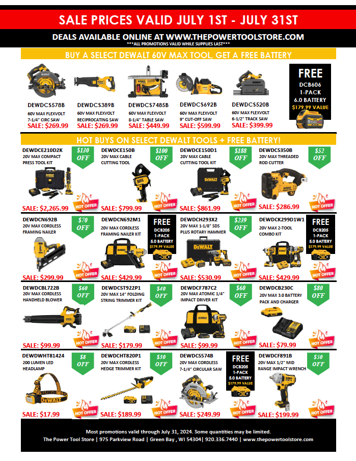 Deals & Discounts — The Power Tool Store