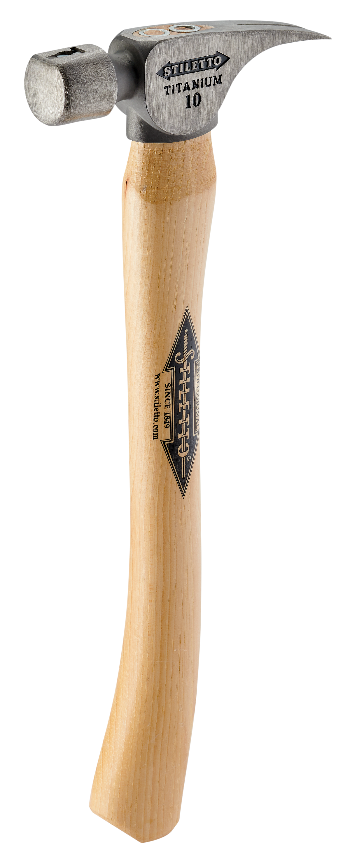 STILETTO 10oz Smooth/Curved Hickory Hammer — The Power Tool Store
