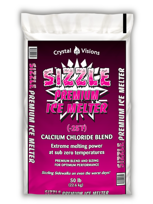 CRYSTAL VISIONS Sizzle Premium Ice Melter (50 lb Bag) — The Power Tool ...