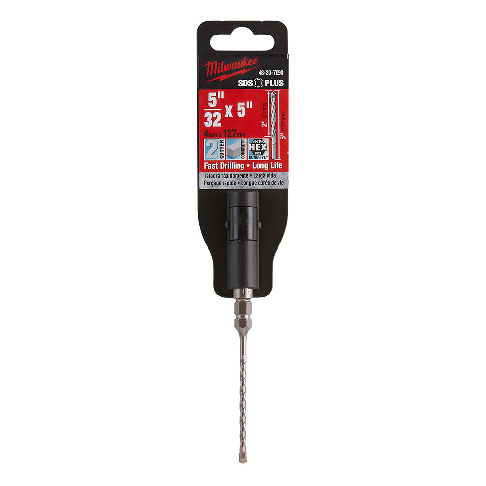 Milwaukee SDS Plus 3/16" x 3" x 6" Masonry Drill Bits for TAPCON 48-20 ...