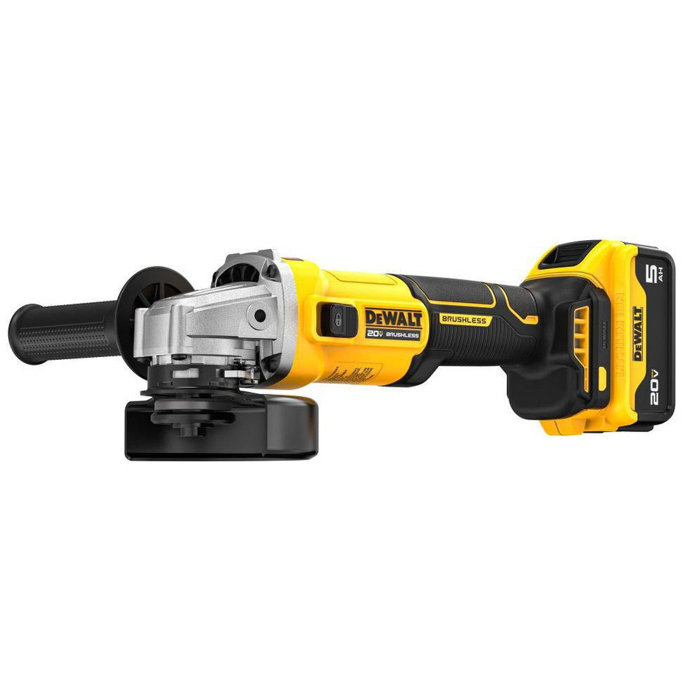 DEWALT 20V MAX* Brushless 4-1/2" Slide-Switch Grinder Kit - DCG407P1 ...