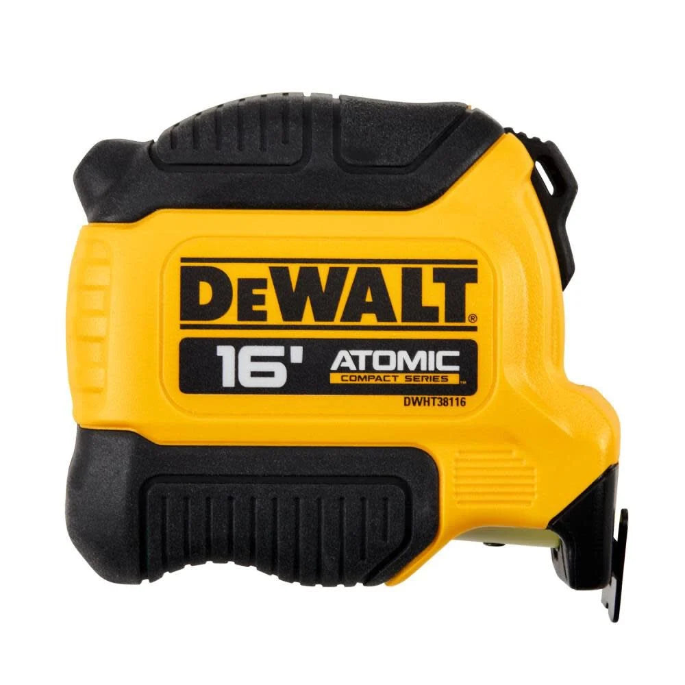 DEWALT ATOMIC 16 ft. Compact Tape Measure with Finger Brake | DWHT3811 ...