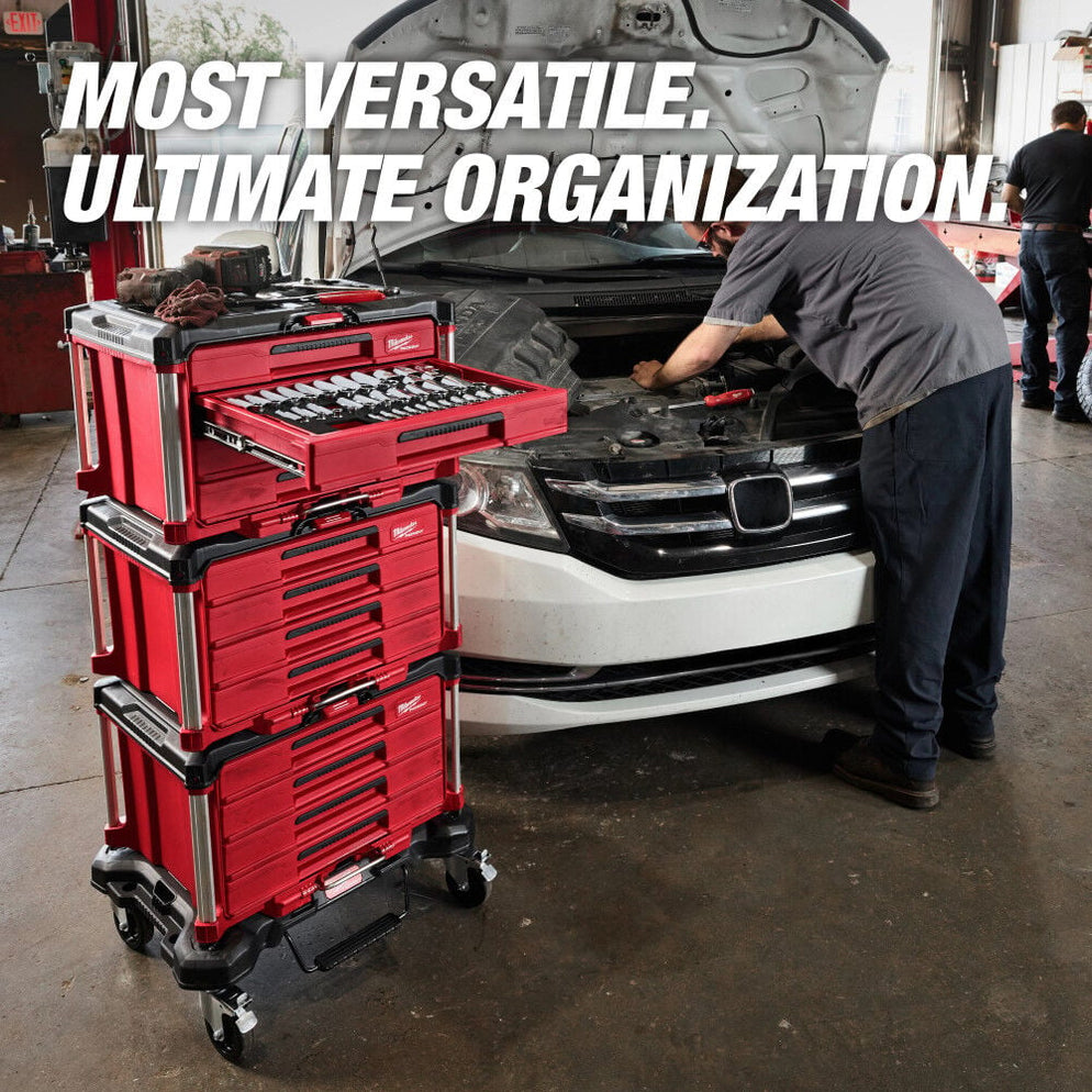 Milwaukee Master Mechanics Hand Tool Set with PACKOUT Drawers and Doll ...